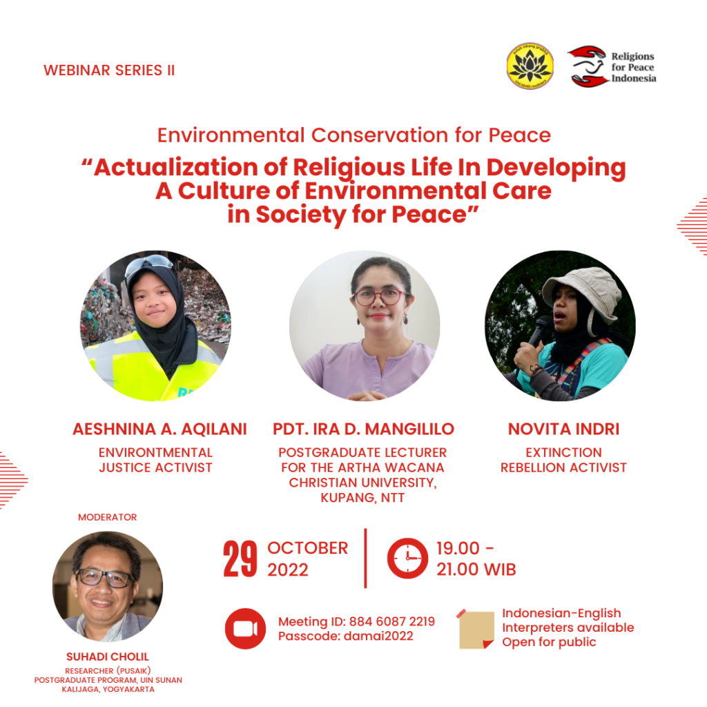 Religions for Peace Indonesia Webinar Series II ~Environmental ...